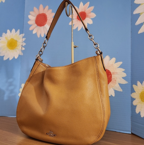 Coach | Bags | Coach Tan Leather Hobo Shoulder Bag | Poshmark